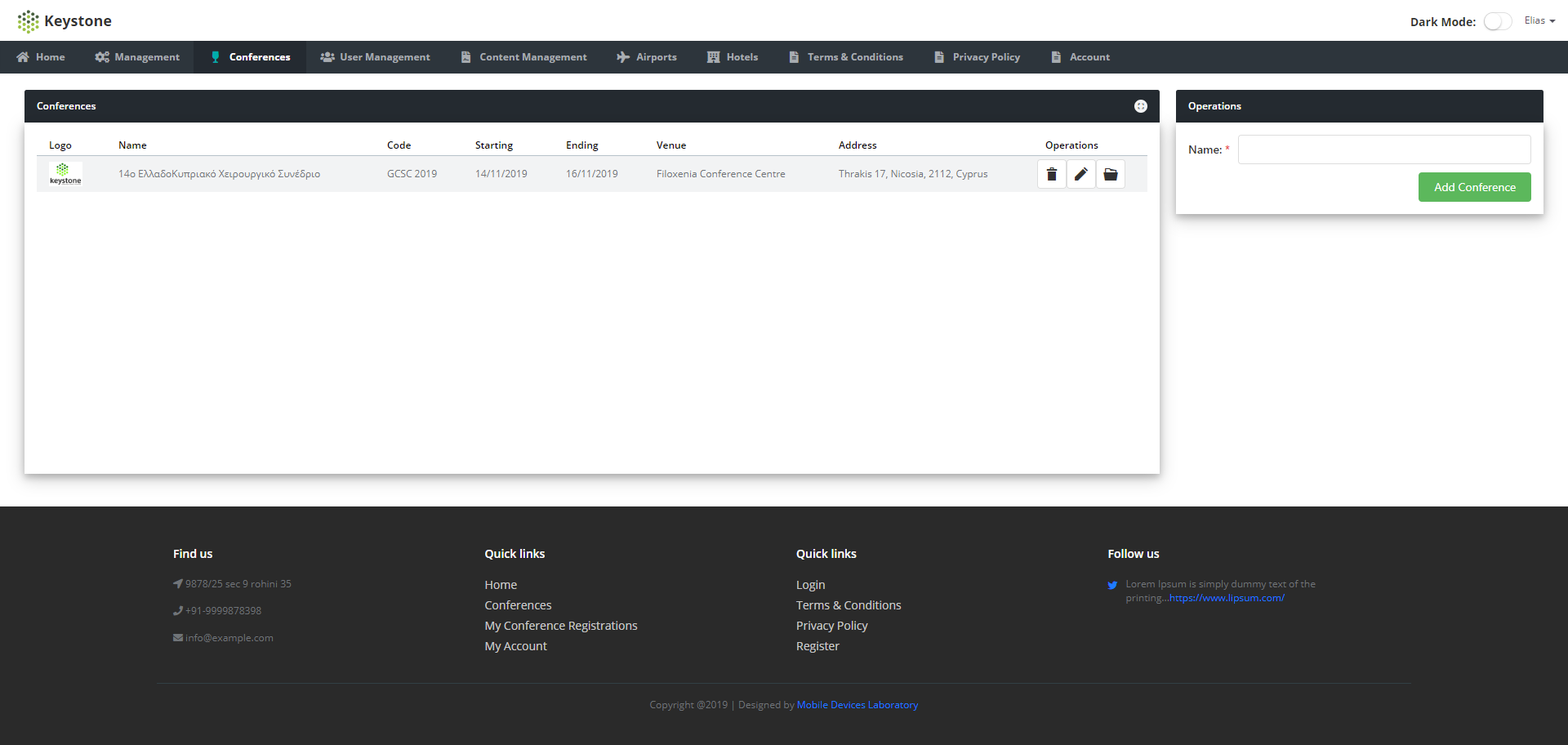 Keystone - MDLWebsite